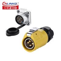 China Cnlinko M20 Power Cable LED Light Connectors Electric Bicycle IP68 4 Pin Waterproof Connector for sale