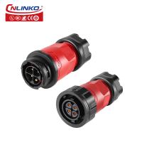 China CNLINKO M20 PBT Industrial Waterproof Circular Shell 4 Way Garden Lighting Connector Waterproof 4 Pin Female Connector for sale