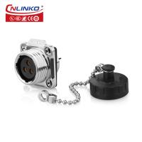 China 110V electrical Plug Socket Waterproof Connector Power Cord 3 Pin Metal Screw Connector for sale