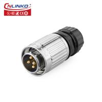 China CNLINKO M20 4 pin waterproof connector Outdoor 4 Pin Circular Plug Socket ip67 waterproof connector for sale