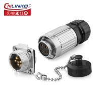 China CNLINKO M20 4 pin waterproof connector Outdoor 4 Pin Circular Plug Socket ip67 waterproof connector for sale