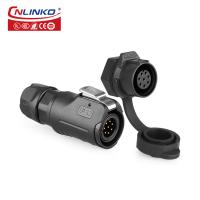 China CNLINKO M12 8pin Socket Ip68 Waterproof Power Connector for LED Screen Signal Supply Circular Lighting Plastic Metal Connectors for sale