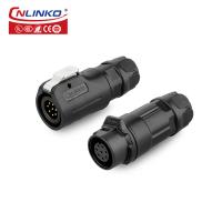 China CNLINKO M12 8pin Socket Ip68 Waterproof Power Connector for LED Screen Signal Supply Circular Lighting Plastic Metal Connectors for sale
