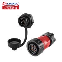 China CNLINKO IP68 Waterproof Bulkhead Electrical Bayonet 4 Pin Connector Male Female Industrial Plug and Socket Power Connector for sale