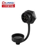 China CNLINKO IP68 Waterproof Bulkhead Electrical Bayonet 4 Pin Connector Male Female Industrial Plug and Socket Power Connector for sale