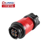 China CNLINKO IP68 Waterproof Bulkhead Electrical Bayonet 4 Pin Connector Male Female Industrial Plug and Socket Power Connector for sale