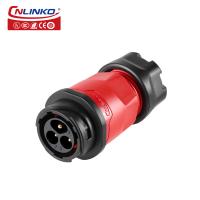 China CNLINKO IP68 Waterproof 20a 12v DC Power Plug 20A 3 Pin Connector M20 Circular Male Female Power Connector for sale