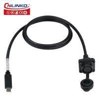 China Cnlinko Manufacturer LP16 Industrial Waterproof Fast Transfer Data USB Type c Connector Male Usb Type c Female Connector for sale