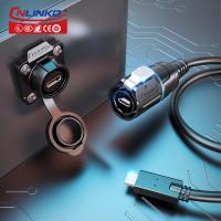 China Cnlinko Manufacturer LP16 Industrial Waterproof Fast Transfer Data USB Type c Connector Male Usb Type c Female Connector for sale