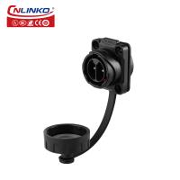 China CNLINKO Outdoor Waterproof Plug and Socket 24v Power Cable 2 Pin Electrical Wire Connector Plug for sale