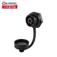 China CNLINKO 12v Dc Power Supply Connector Waterproof 5 Pin Circular Power Male Female Plug Socket Connector for sale