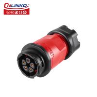 China CNLINKO 12v Dc Power Supply Connector Waterproof 5 Pin Circular Power Male Female Plug Socket Connector for sale