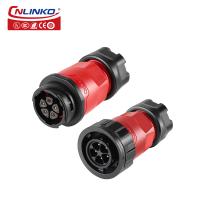 China CNLINKO 12v Dc Power Supply Connector Waterproof 5 Pin Circular Power Male Female Plug Socket Connector for sale