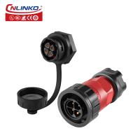 China CNLINKO 4 Pin Waterproof Ip68 Circular Connectors 20A Power Male Female Plug Connector for sale