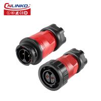 China CNLINKO YM20 Plastic Waterproof Connector 1/4 Bayonet Power Connector 2pin Outdoor Lighting Power Connector for sale