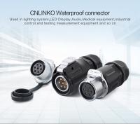 China CNLINKO M20 4 Pin 220V Male and Female IP68 Connectors AC Power Socket Waterproof Connector with Power Cord for sale