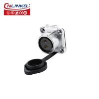 China CNLINKO M20 Waterproof 2 Pin Electrical Connector PBT with Dust Cover for sale