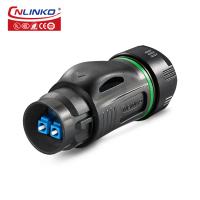 China CNLINKO M24 Plastic IP68 Waterproof LC Male Female Connector Circular Fiber Optic Connector for sale