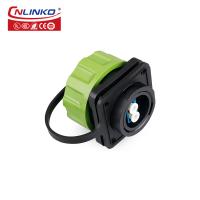 China CNLINKO YM24 Male Female Panel Mount IP68 Waterproof Fiber Optic Cable Connector for sale