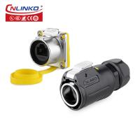 China Cnlinko Waterproof IP68 Ethernet Cable Rj45 Connector Socket for LAN Network System for sale