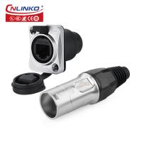China Cnlinko Connector RJ45 Ethernet Dual Rj45 Waterproof Connector IP68 for Led Display signal Connector for sale