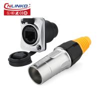 China Cnlinko Connector RJ45 Ethernet Dual Rj45 Waterproof Connector IP68 for Led Display signal Connector for sale