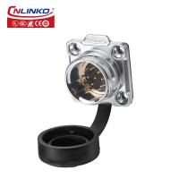 China CNLINKO M20 Male Female Electrical 220V 500V Plug and Socket 12 Pin Wire Connector Waterproof Power signal Connector for sale