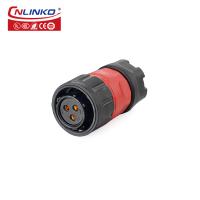China CNLINKO Connectors Cables Wire Industrial Connector Plug  Waterproof 220V Circular Electrical Waterproof 3 Pin Connector for sale