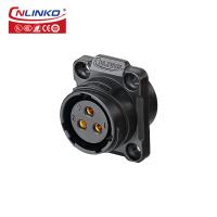 China CNLINKO Connectors Cables Wire Industrial Connector Plug  Waterproof 220V Circular Electrical Waterproof 3 Pin Connector for sale