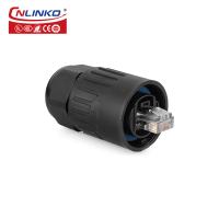 China IP68 Waterproof Ethernet Connector RJ45 Female to Male Cat5 Network Cable RJ45 Cable Connector for sale