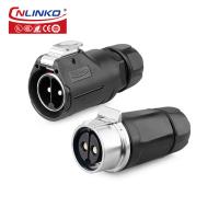 China CNLINKO M28 Waterproof IP67 Male Female Quick Plug 50A Power 2 Pin Cable Connector for sale