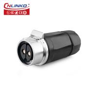 China CNLINKO M28 Waterproof IP67 Male Female Quick Plug 50A Power 2 Pin Cable Connector for sale