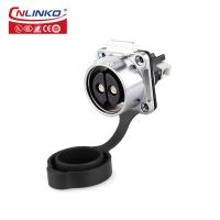 China CNLINKO M28 Waterproof IP67 Male Female Quick Plug 50A Power 2 Pin Cable Connector for sale