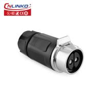 China CNLINKO M28 Waterproof IP67 Male Female Quick Plug 50A Power 2 Pin Cable Connector for sale