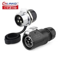 China CNLINKO 3 Pin Male Female Industry Application Power Waterproof Connectors 3 Phase Plug System Connector for sale
