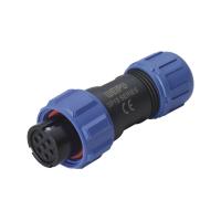 China WEiPU SP13 Plastic M13 Waterproof Circular Power Plug Socket Wire Joint Connector 2 3 4 5 7 9Pin for Solar Audio Visual System for sale