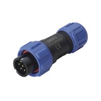 China WEiPU SP13 Plastic M13 Waterproof Circular Power Plug Socket Wire Joint Connector 2 3 4 5 7 9Pin for Solar Audio Visual System for sale