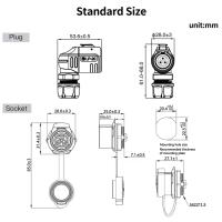 China CNLINKO 90° Compact Wiring Waterproof IP68 Industrial Connector PBT LP20 Right Angled Plug for Automatic Machinery Equipment for sale