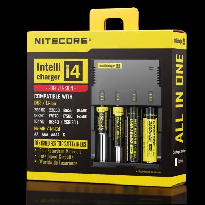 China NITECORE i4 4 Channel Intellicharger Universal Battery Charger Li-ion NiMH NiCd 18650 for sale