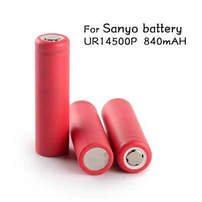 China Sanyo UR14500P 840mAh 3.7V Rechargeable 14500 Battery for Vape Mods and E-Cigarettes for sale