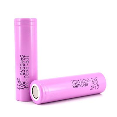 China Samsung ICR18650-26F 3.7V 2600mAh Rechargeable Li-Ion Battery Cell 18650 for sale