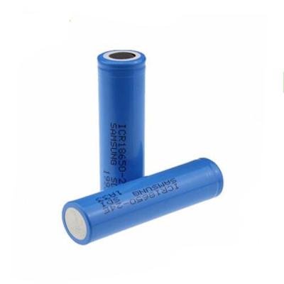 China Samsung ICR18650-24E 2400mAh 3.7V 18650 Rechargeable Battery Cell for Industrial Use for sale
