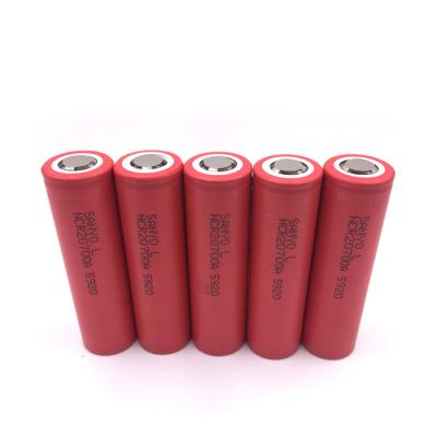China Sanyo NCR20700A 3100mAh 3.7V Rechargeable Battery 30A High Amp Discharge for sale