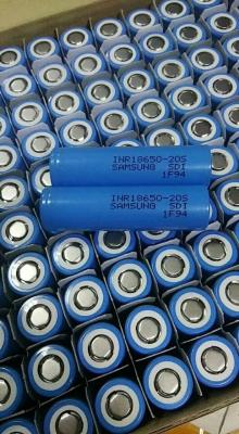 China Samsung INR18650-20S 2000mAh 30A 3.7V Lithium Ion Rechargeable Battery for sale
