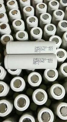China Samsung INR21700-48G 4800mAh 3.7V Flat Top Rechargeable Lithium Ion Battery Cell 21700 for sale