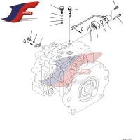 China 708-1W-01031 708-1H-00030 Hydraulic Pump For Komatsu WA500-6 Bulldozer for sale
