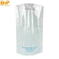 China Vitop Valve Beverage Wine Packaging Bags Custom Printed Doypack Stand Up Pouch 1L 2L 3L 5L for sale