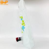 China Vitop Valve Beverage Wine Packaging Bags Custom Printed Doypack Stand Up Pouch 1L 2L 3L 5L for sale
