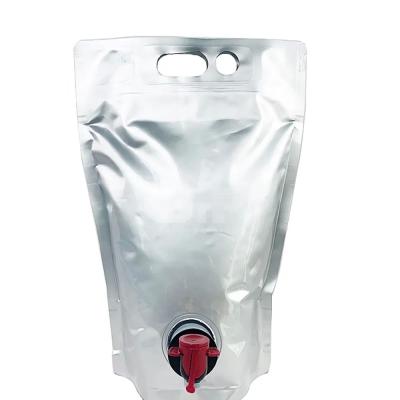 China Aluminum Foil Custom Wine Packaging Bags Vitop Valve Coffee Milk Juice Water Liquid Pouch for sale