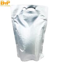China Aluminum Foil Custom Wine Packaging Bags Vitop Valve Coffee Milk Juice Water Liquid Pouch for sale